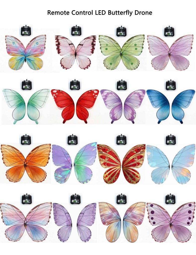 Remote Control Butterfly Drone – LED Bionic Flapping-Wing Flying ...